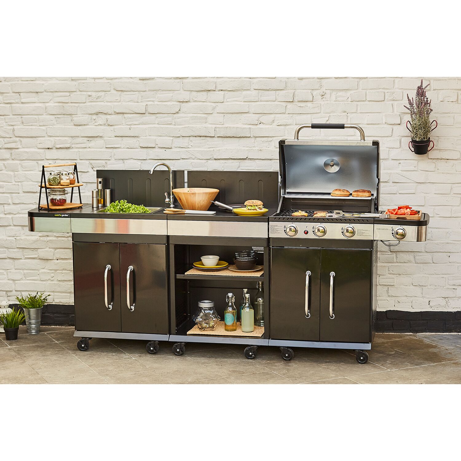 Barbecue a gas / Cucina esterna Fidgi 3 - Happy Garden